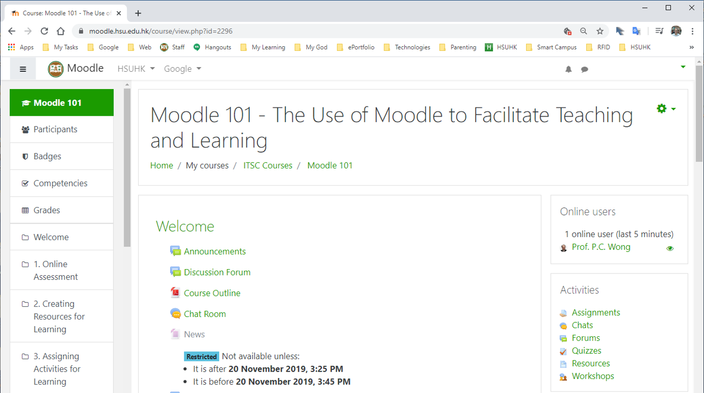 Moodle for Online Learning and Assessments | » ITSC